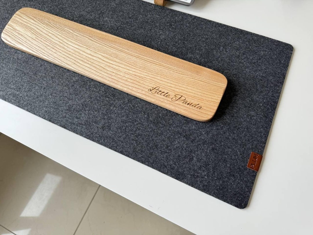 Wooden Wrist Rest, Custom Wrist Pad With Customization, Desk ...