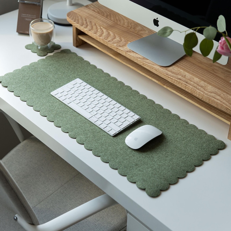 Scalloped Keyboard Mat - Etsy