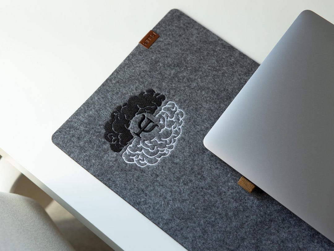 Felt Desk Mat, Psychologist Embroidery Desk Pad, PC Accessories ...