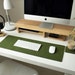 Felt Desk Mat Green, Custom Size Desk Pad Green, Felt Extended Mouse ...