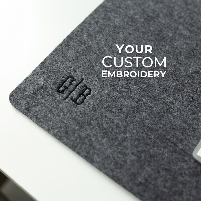 Felt Desk Mat, Psychologist Embroidery Desk Pad, PC Accessories ...