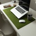 Felt Desk Mat Green, Custom Size Desk Pad Green, Felt Extended Mouse ...