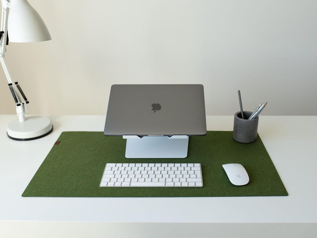 Custom Felt Desk Mat Green, Desk Pad Green, Custom Size With Logo ...