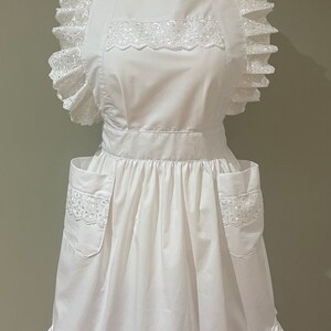 Handmade Victorian Broderie Lace Apron: 100% Cotton Pinny - Etsy