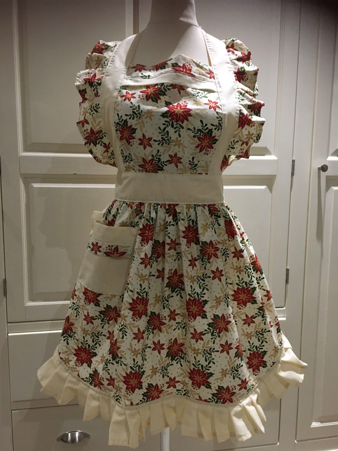 Handmade Made to Order Victorian Vintage Retro Christmas Poinsettia ...