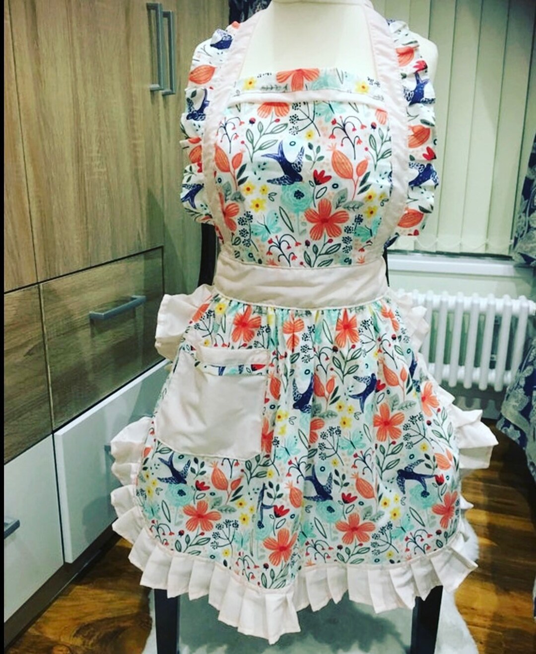 Handmade Victorian Style Floral Apron: Shabby Chic Cooking Apron - Etsy