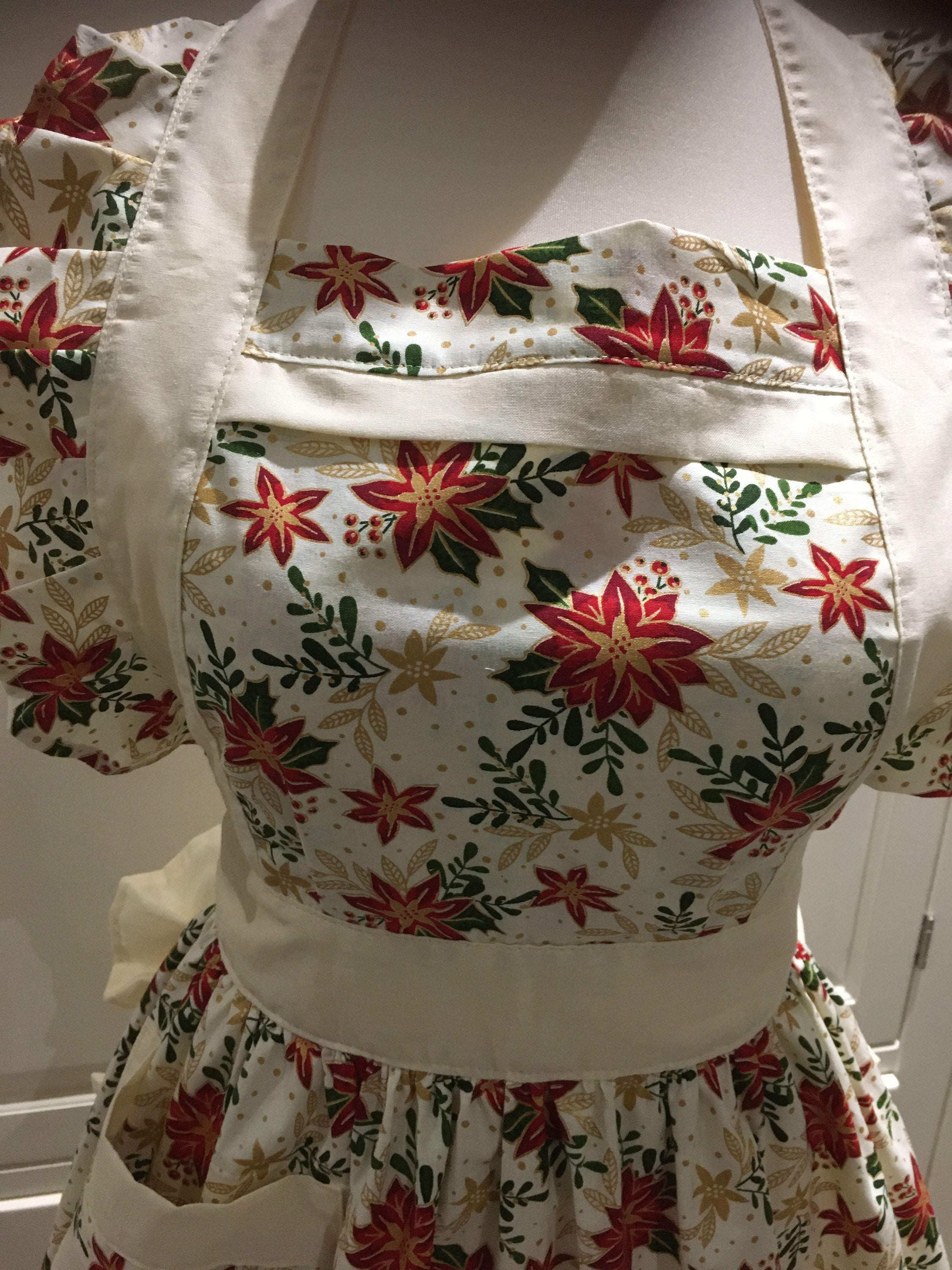 Handmade Made to Order Victorian Vintage Retro Christmas Poinsettia ...