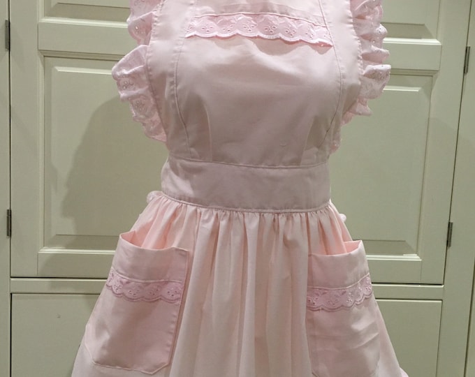 Retro Vintage 50s Style Full Apron / Pinny With Heart Shaped Top and ...