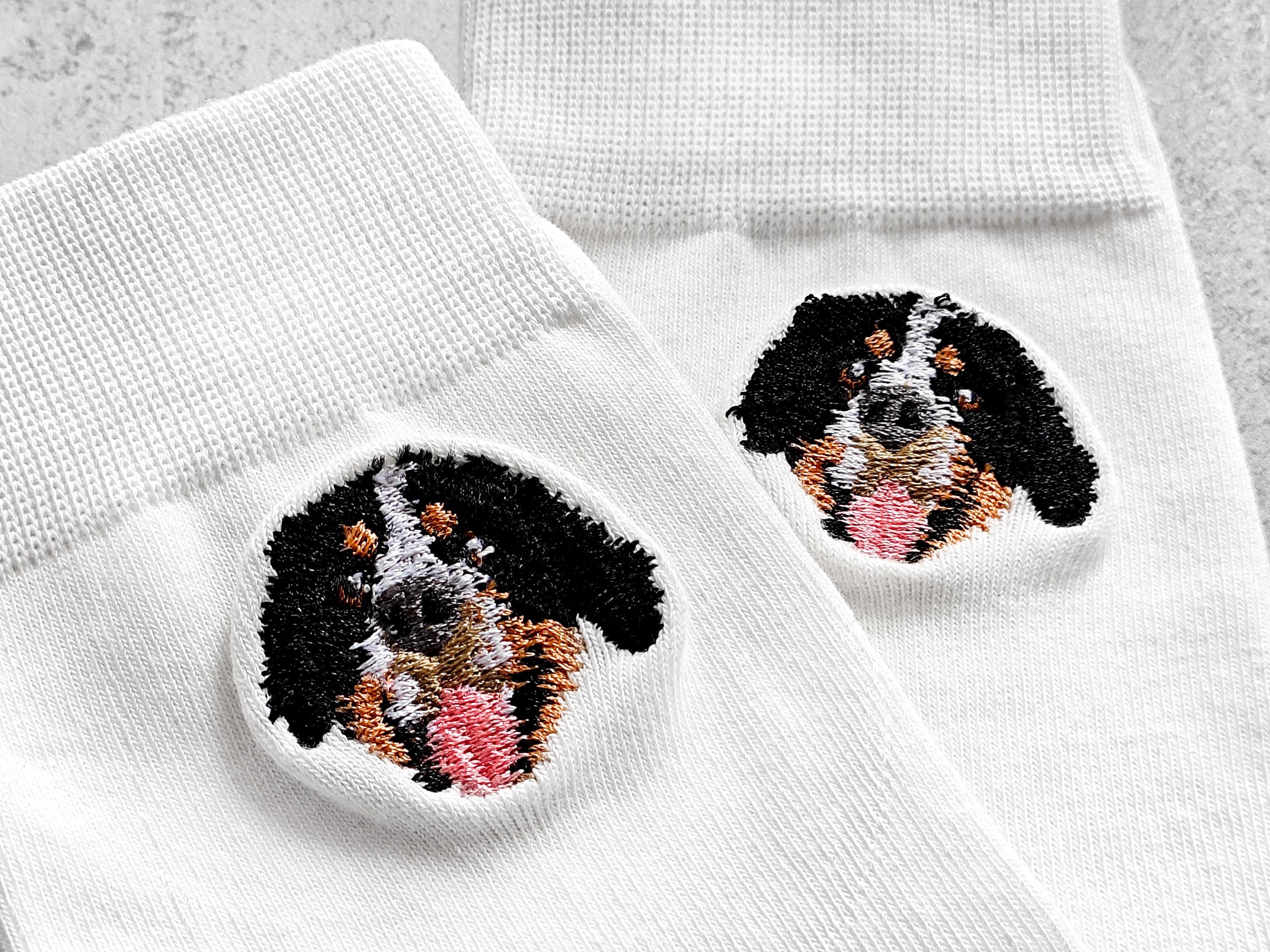 Custom Embroidered Pet Socks,personalized Cat & Dog Face Socks,unique ...
