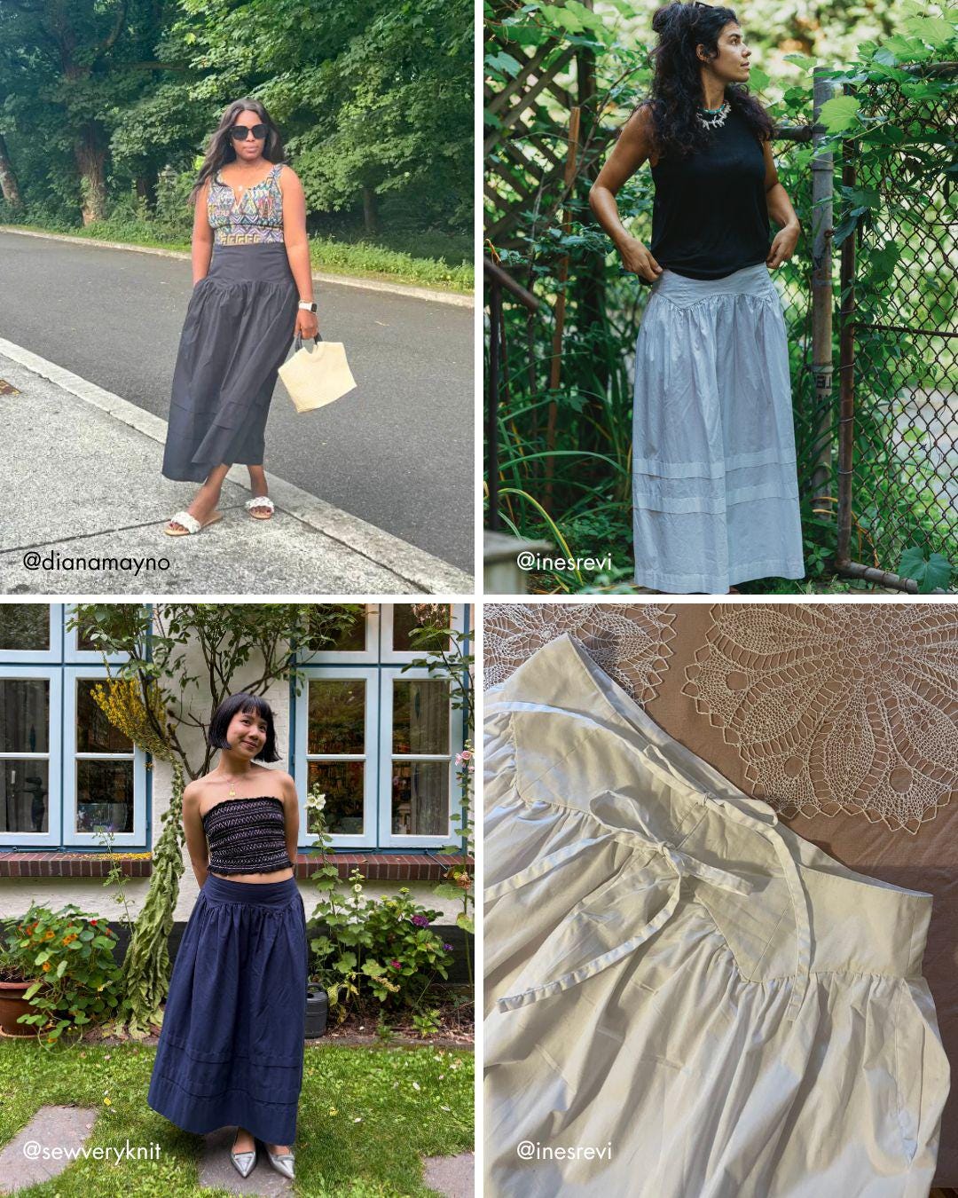 Basque Waist Gathered Skirt Amabel PDF Sewing Pattern - Etsy