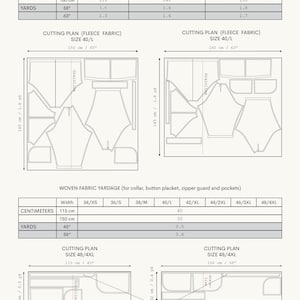 Polar Puff Fleece Jacket for Women PDF Sewing Pattern - Etsy
