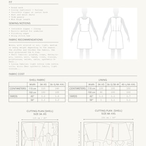 Sleeveless Preppy Dress for Summer and Winter PDF Sewing Pattern - Etsy