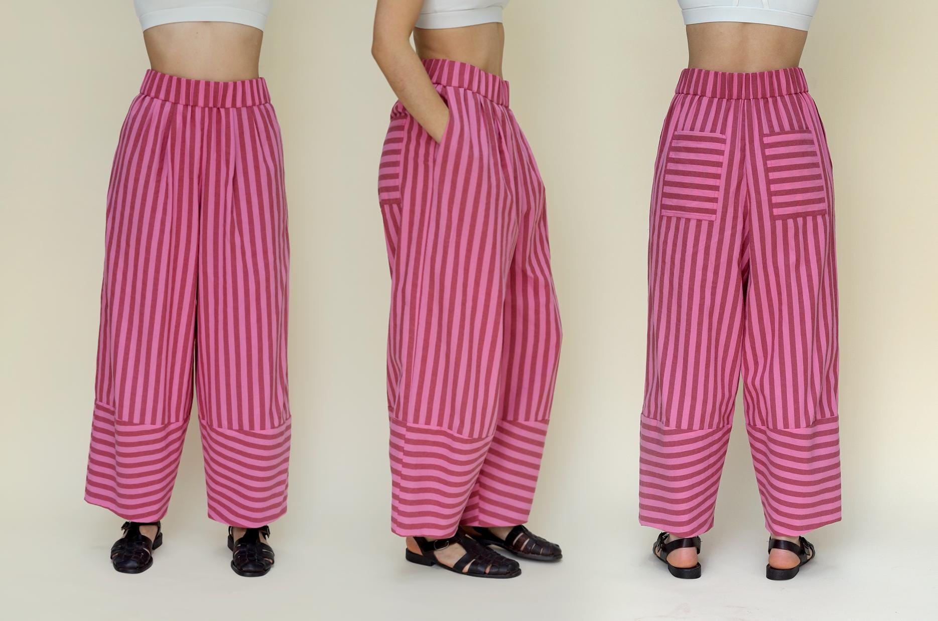 Easy Barrel Legs Orbi Pants Women's Digital Sewing Pattern - Etsy