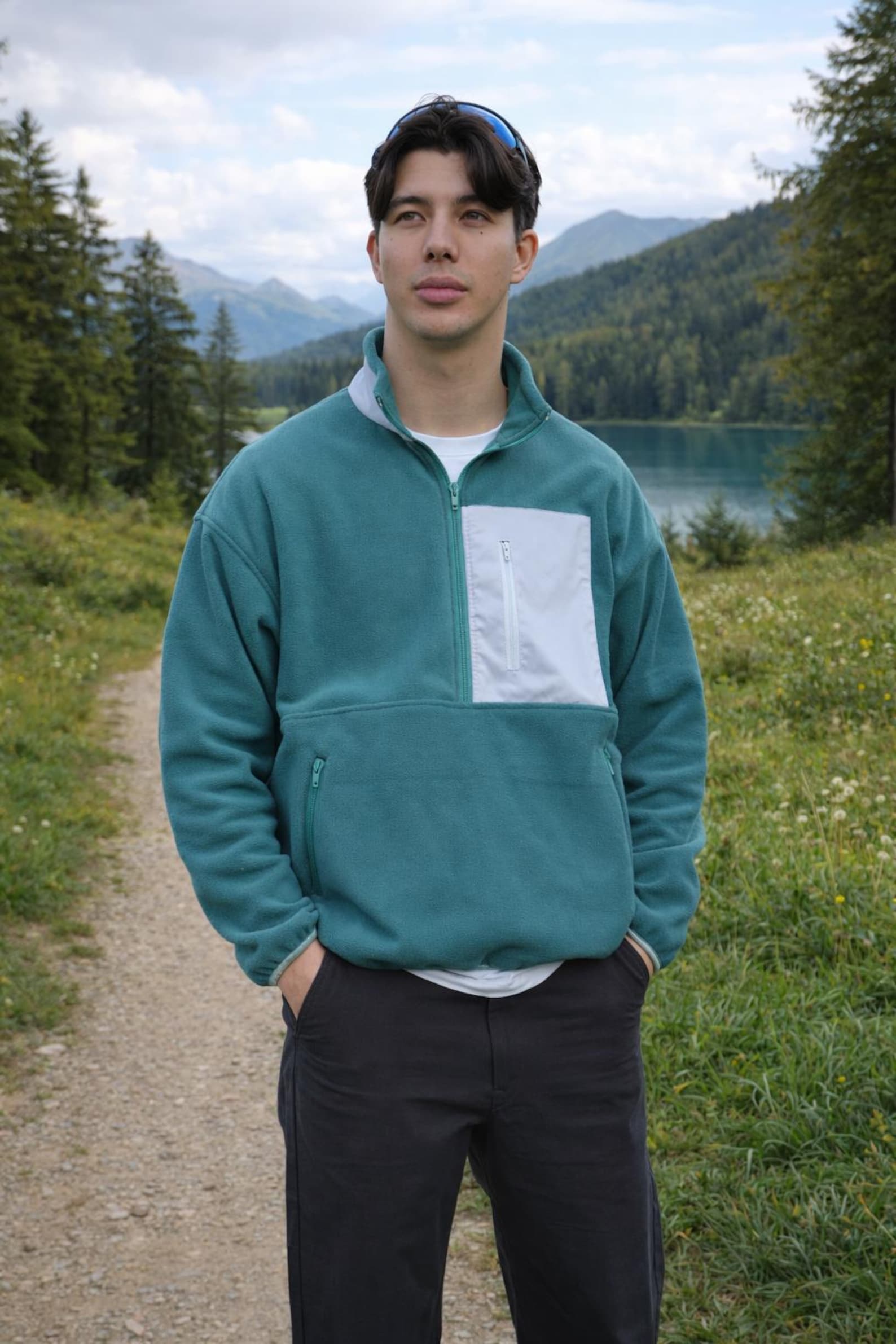 Quarter Zip Fleece Sweatshirt for Men BALTO PDF Sewing Pattern - Etsy