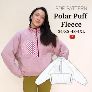 Polar Puff Fleece for Women PDF Sewing Pattern - Etsy