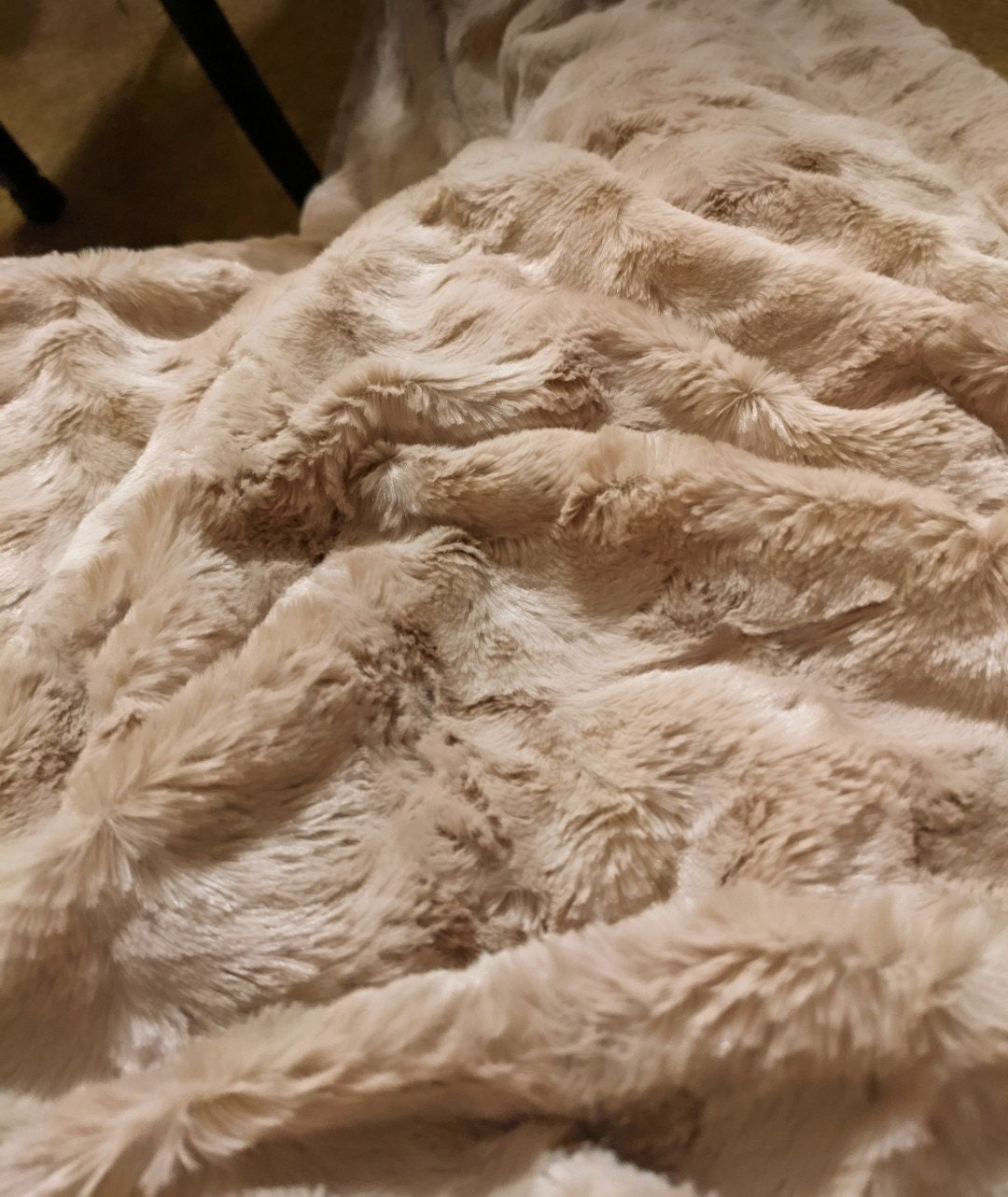 Soft Fluffy Decorative Faux Fur Throw Boho Cozy Furry Blanket Comfy Pet ...