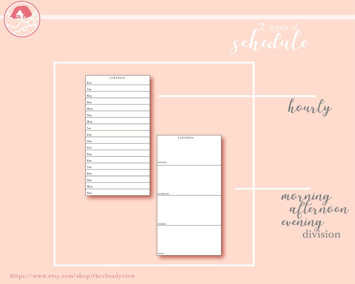 Undated Printable Planner | Daily| Weekly| Monthly| Planner Inserts ...