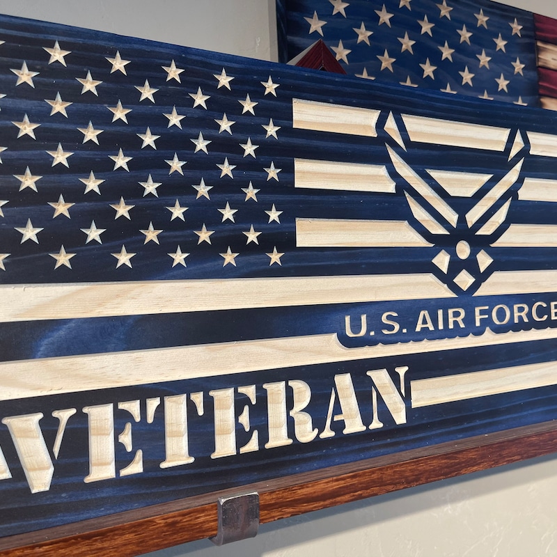 Rustic Air Force Flag - Etsy