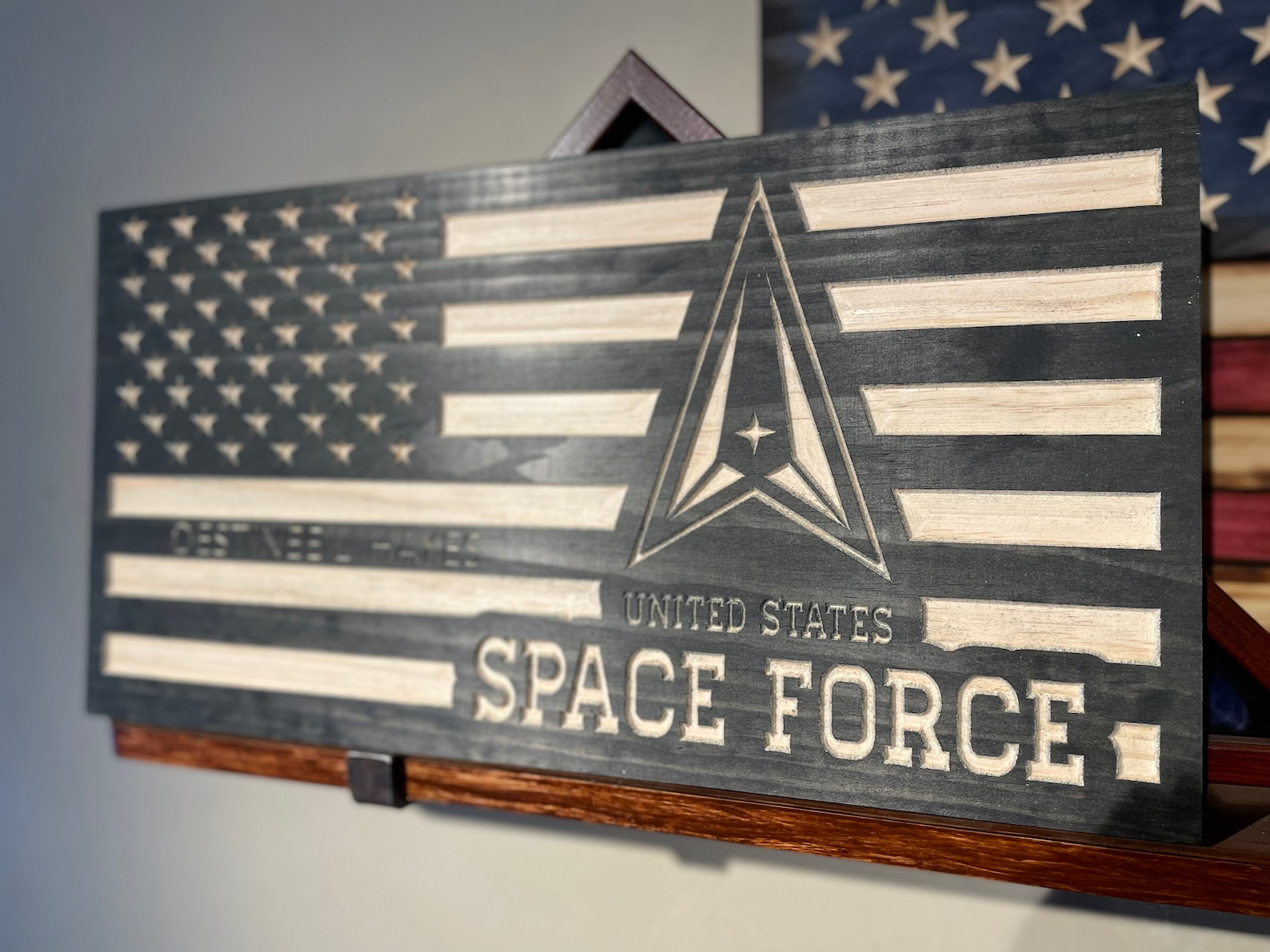 Carved Wood Space Force United States Military Hero - Etsy