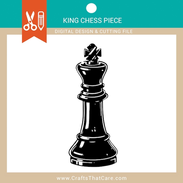 King Chess Piece Svg - Etsy