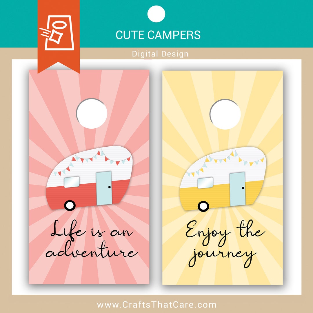 Camping | Cute Campers | INSTANT DOWNLOAD DIGITAL File - Etsy