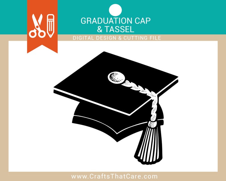 Graduation Cap With Tassel SVG Digital Download Cut File - Etsy