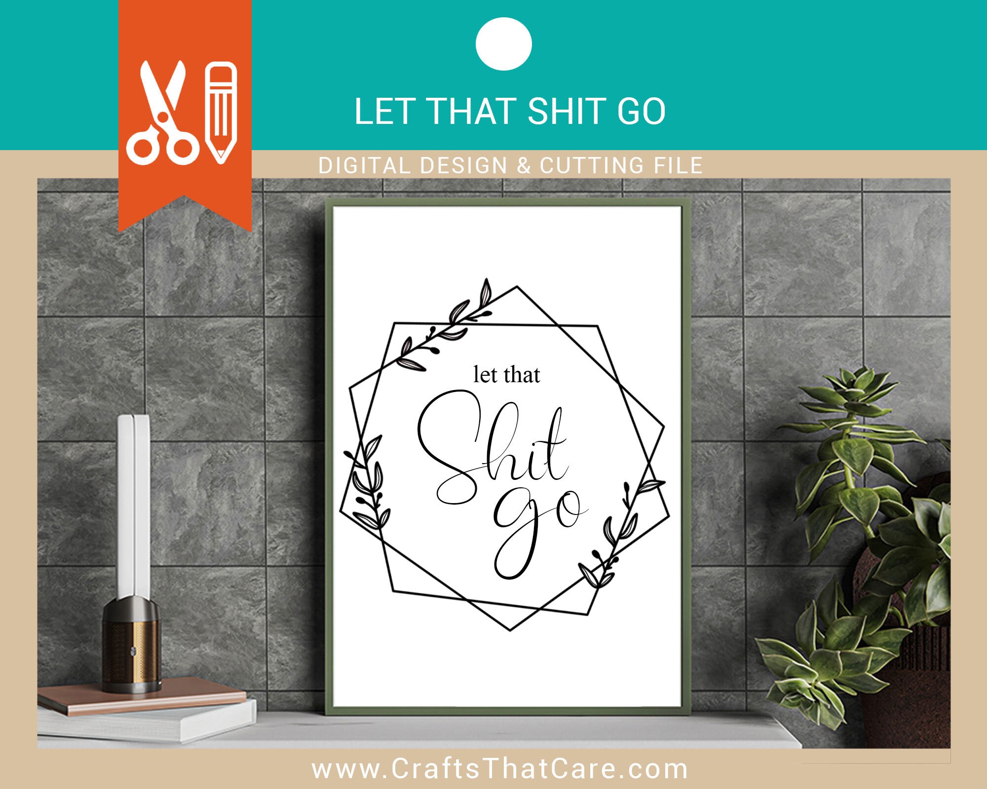 AFFIRMATIONS Let That Shit Go Svg Bathroom Svg Funny - Etsy