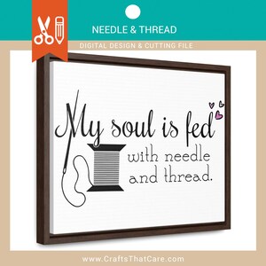 Needle and Thread | SVG | PNG | Sewing | Spool | Mending | Cut File ...