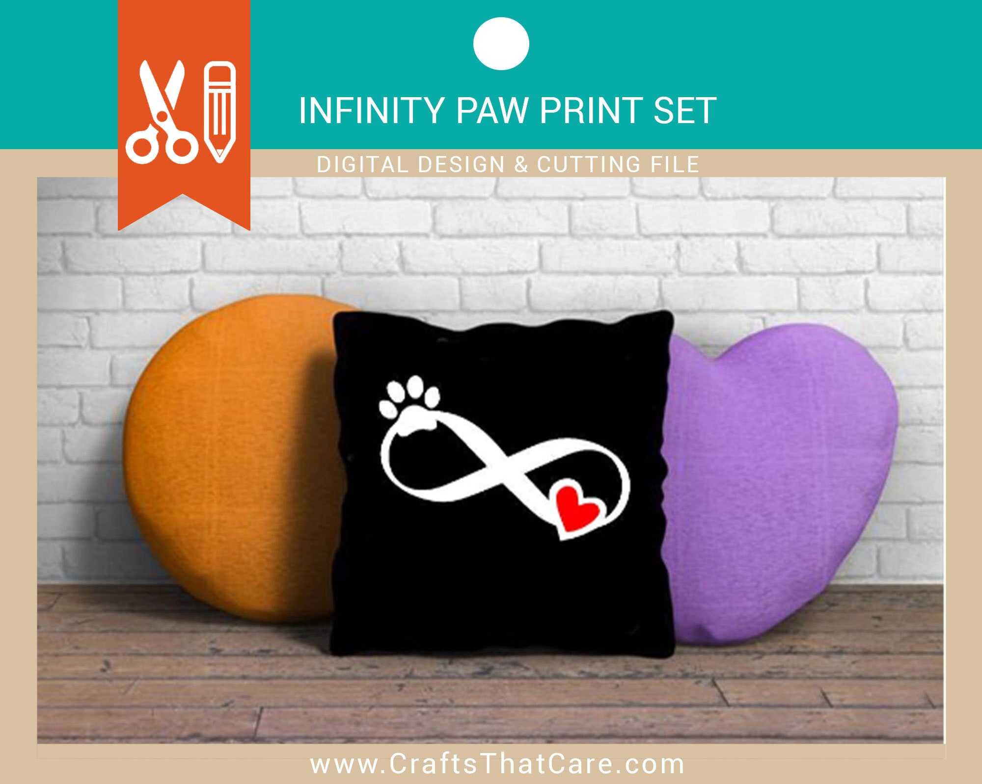 Infinity Paw Print Heart and Paw Print Infinity Infinity - Etsy Canada