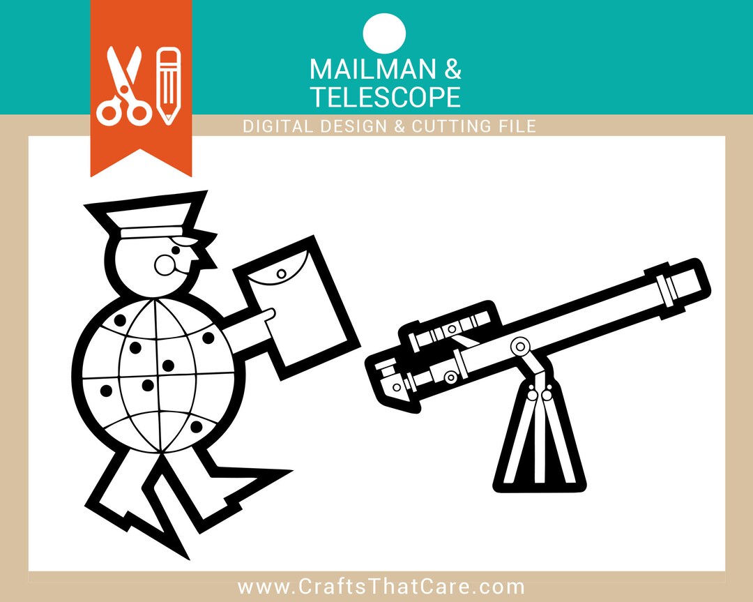 Mailman | Telescope | SVG | Digital Download | Cut File | Instant ...
