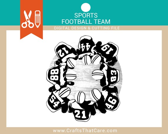 SPORTS Football SVG Digital Download Cut File - Etsy