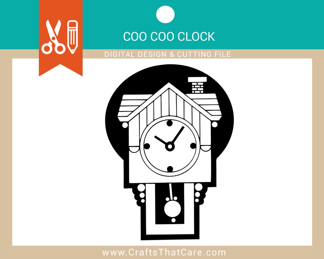 Coo Coo Clock | Wall Clock | SVG | PNG | Cut File | Instant Download - Etsy