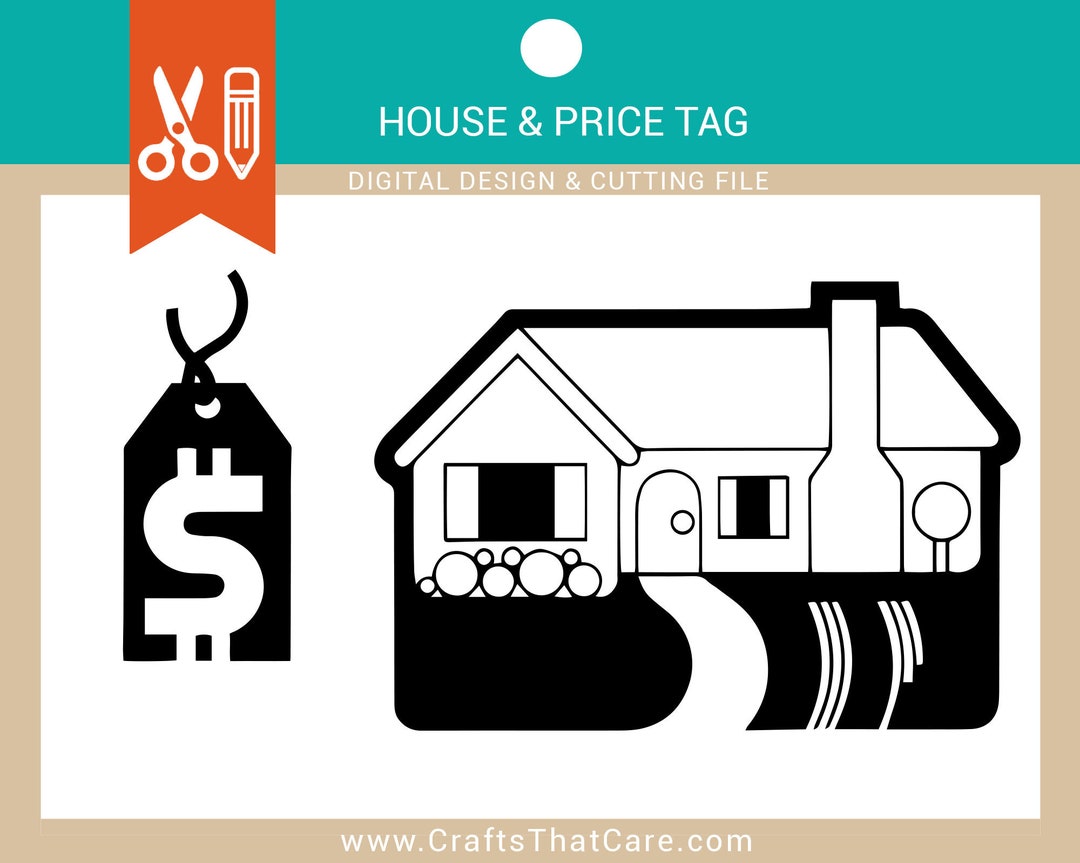 Price Tag | House | Home | SVG | PNG | Cut File | Instant Download - Etsy