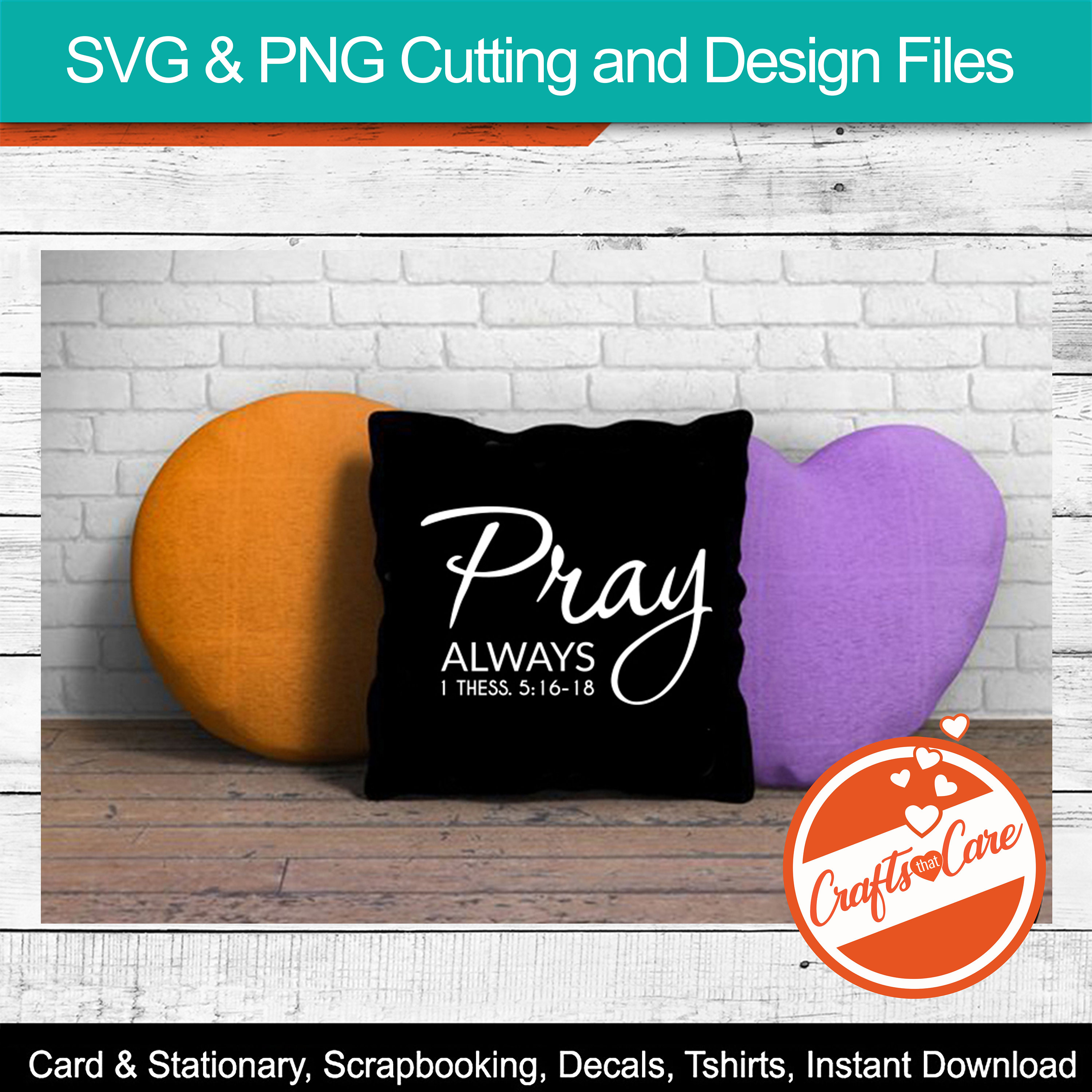 FAITH | Pray Always Svg, 1 Thessalonians 5:16, Pray Always Applique ...