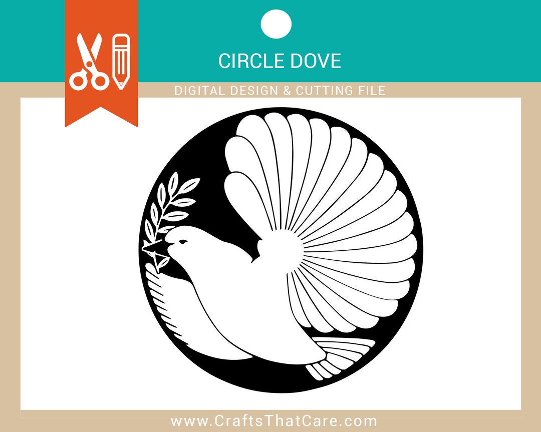 DOVE | Circle Dove | Bird of Peace | SVG | Digital Download | Cut File ...
