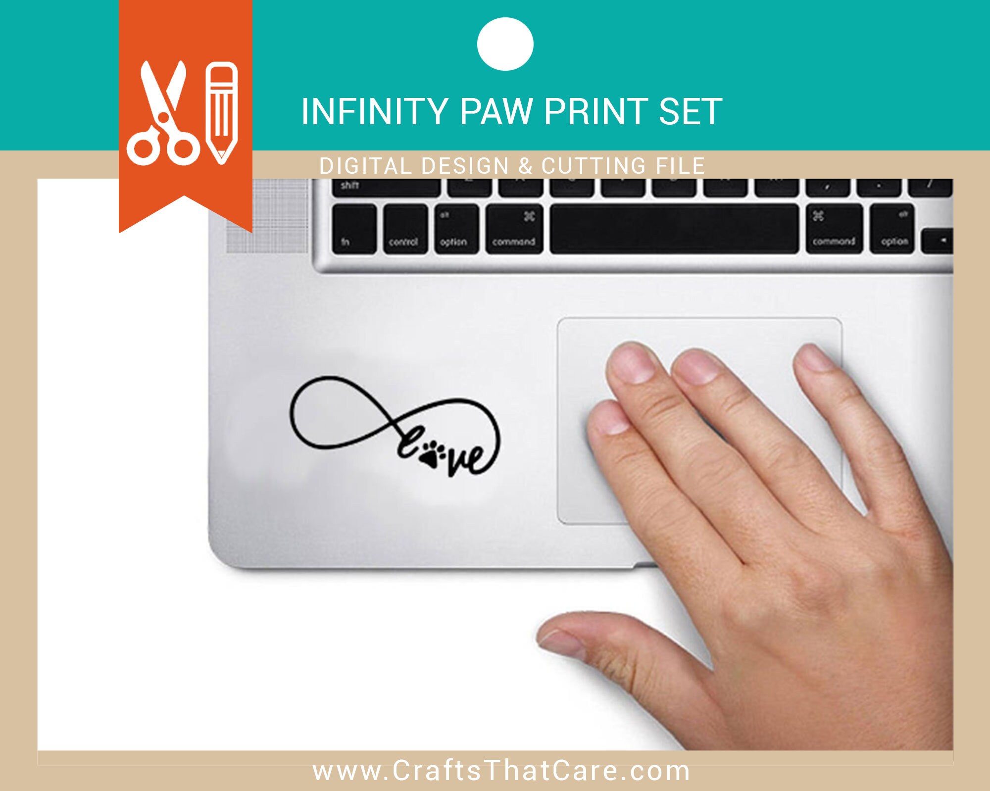 Infinity Paw Print, Heart and Paw Print Infinity, Infinity Svg, Paw ...