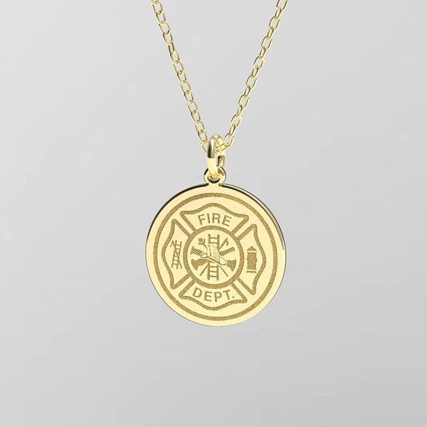 Firefighter Necklace - Etsy