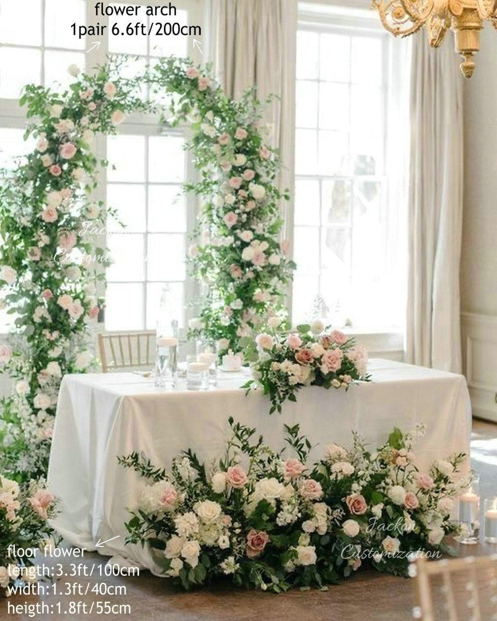 Burnt Orange Flower Arch: Autumn Wedding Floral Garland - Etsy