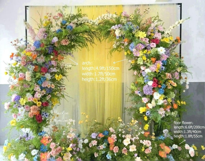 Burnt Orange Flower Arch: Autumn Wedding Floral Garland - Etsy