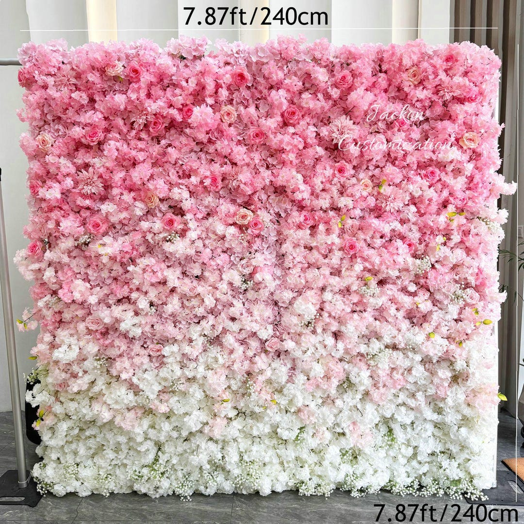 Hot Pink Cherry Blossom Flower Wall – Wedding Backdrop Decor - Etsy