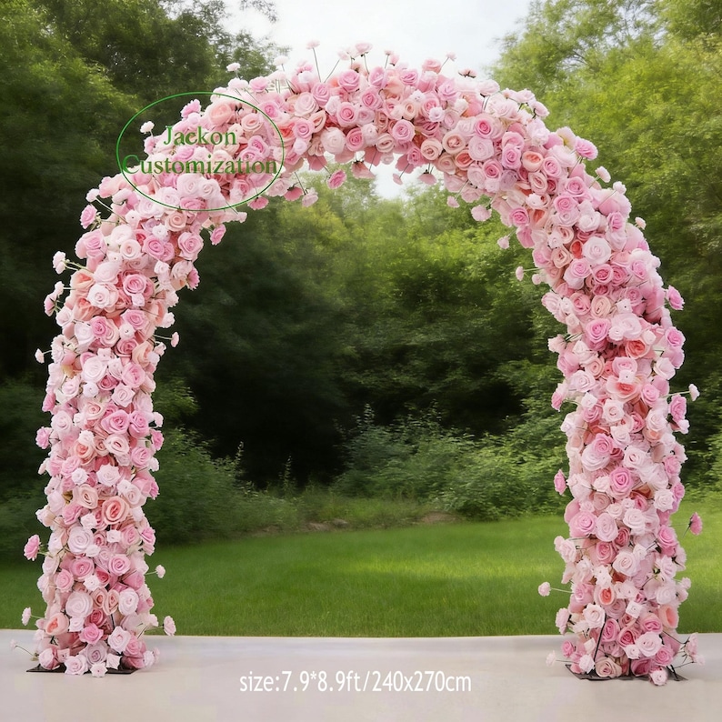 Colorful Flower Arch, Spring Wedding Ceremony Backdrop Decor - Etsy