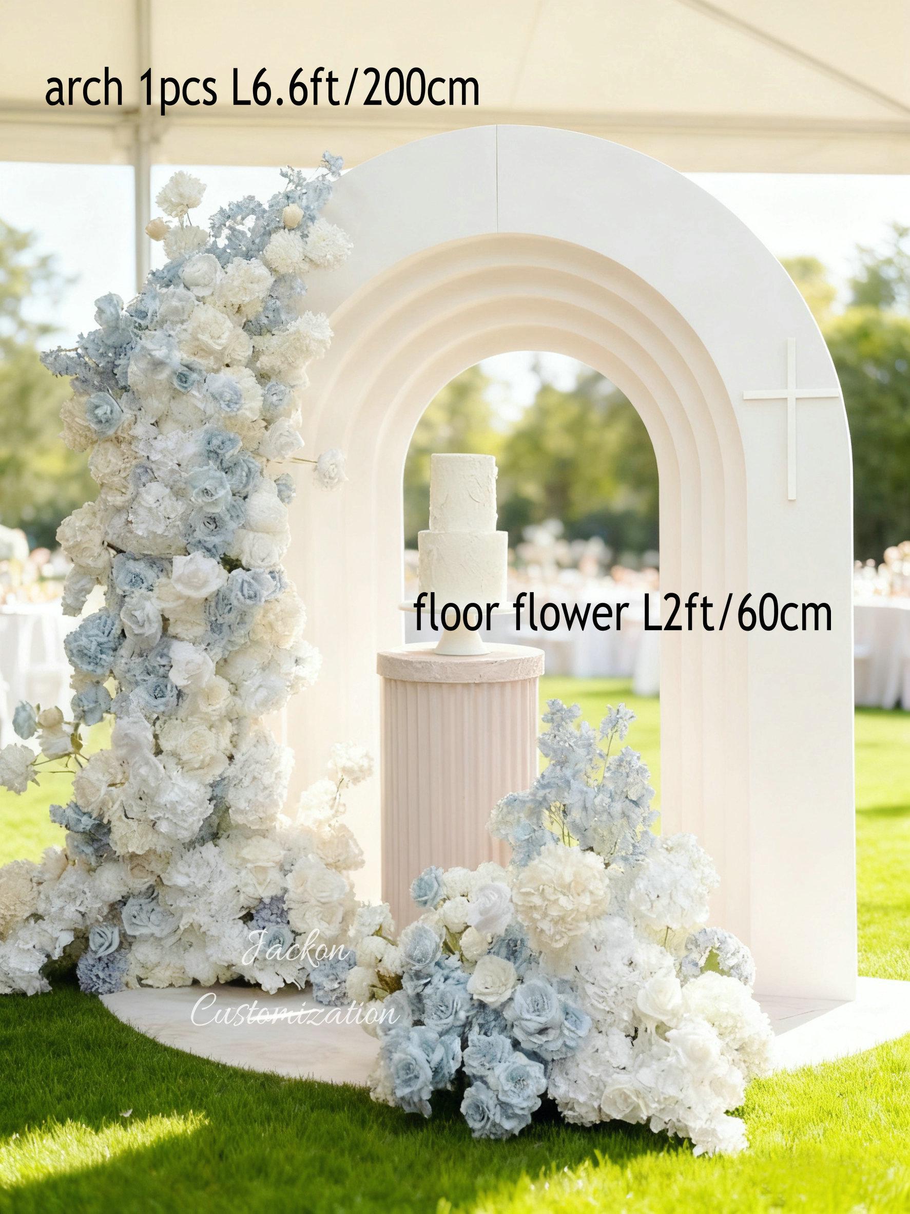 Baby Blue Hydrangea Rose Wedding Arch Flower Set - Etsy