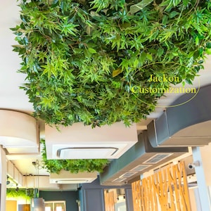 Green Plants Ceiling Decoration Artificial Fake Leaves Restaurant ...