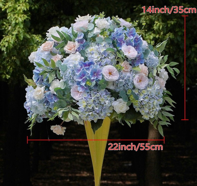 Blue Hydrangea Flower Ball Centerpiece, Wedding Decor - Etsy