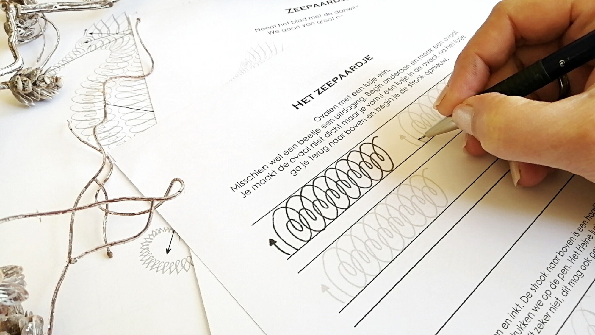 Calligraphy Flourishing Art Basic and Advanced/flourishing Worksheets ...