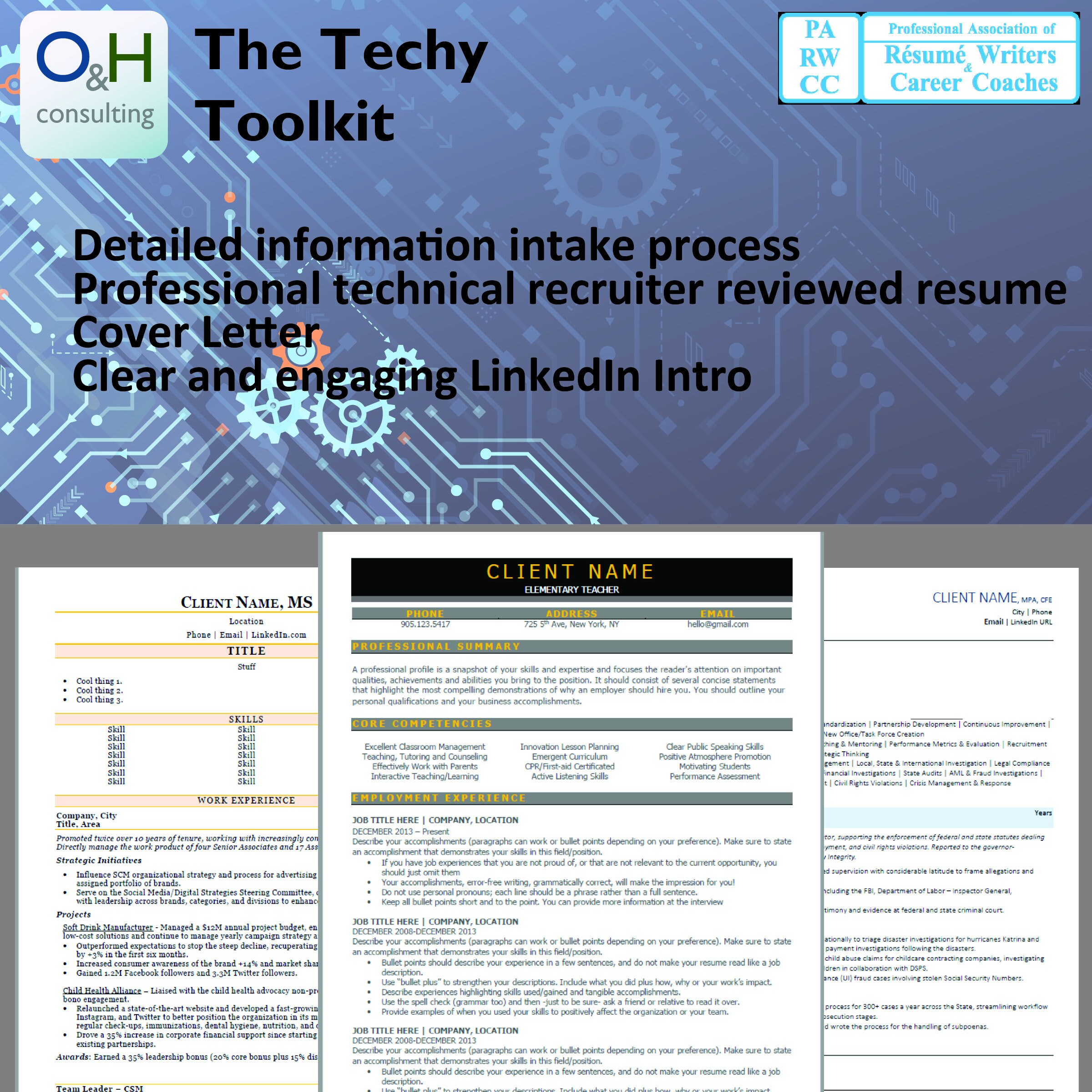 The Techy Toolkit Resume Services, CV Writing, Resume & Cover Letter ...