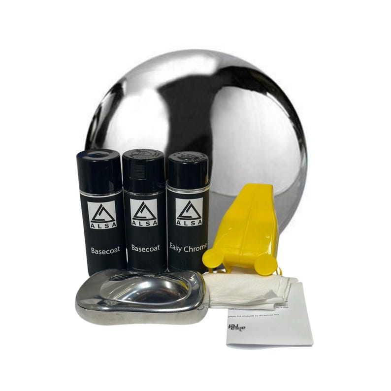 Alsa Easy Chrome Kit (small) 30 Sq Ft of Chrome Paint - Spray Paint - Etsy
