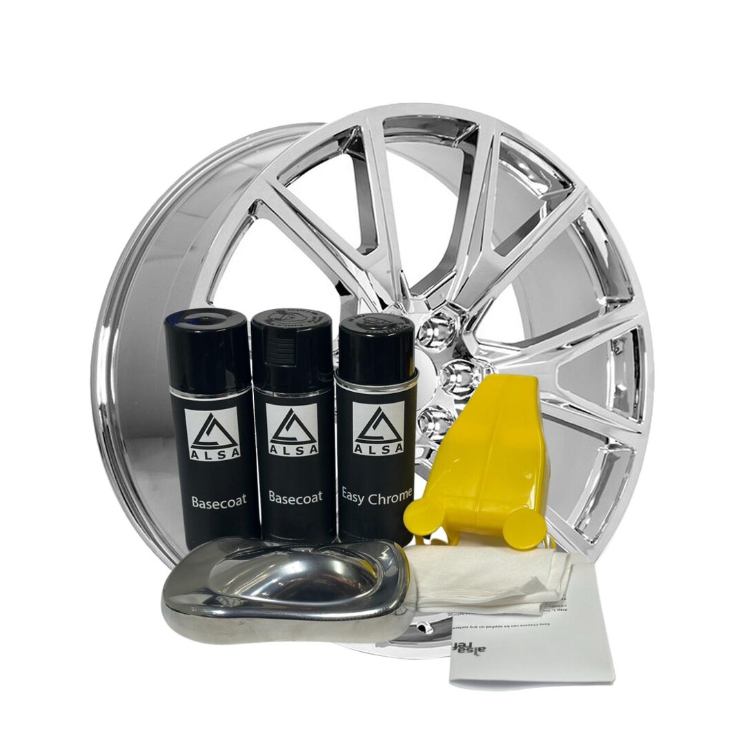 Genuine Alsa Easy Chrome Kit (small) 30 Sq Ft of Chrome Paint - Spray ...
