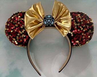 Iron Man Inspired Ears Iron Man Disney Ears Arc Reactor - Etsy