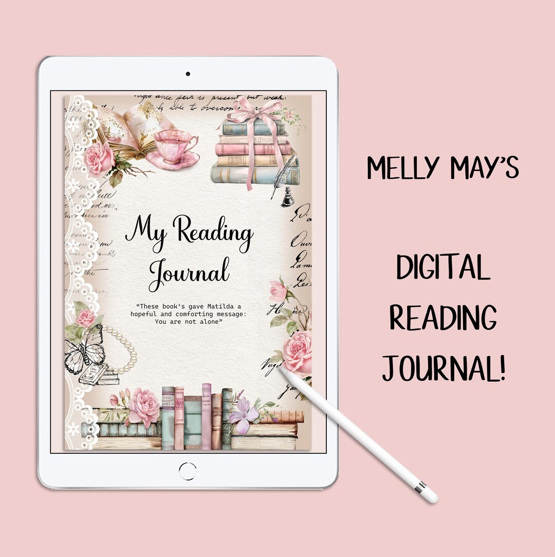 Melly May's Digital Reading Journal! 56 Pages of Book Challenges ...